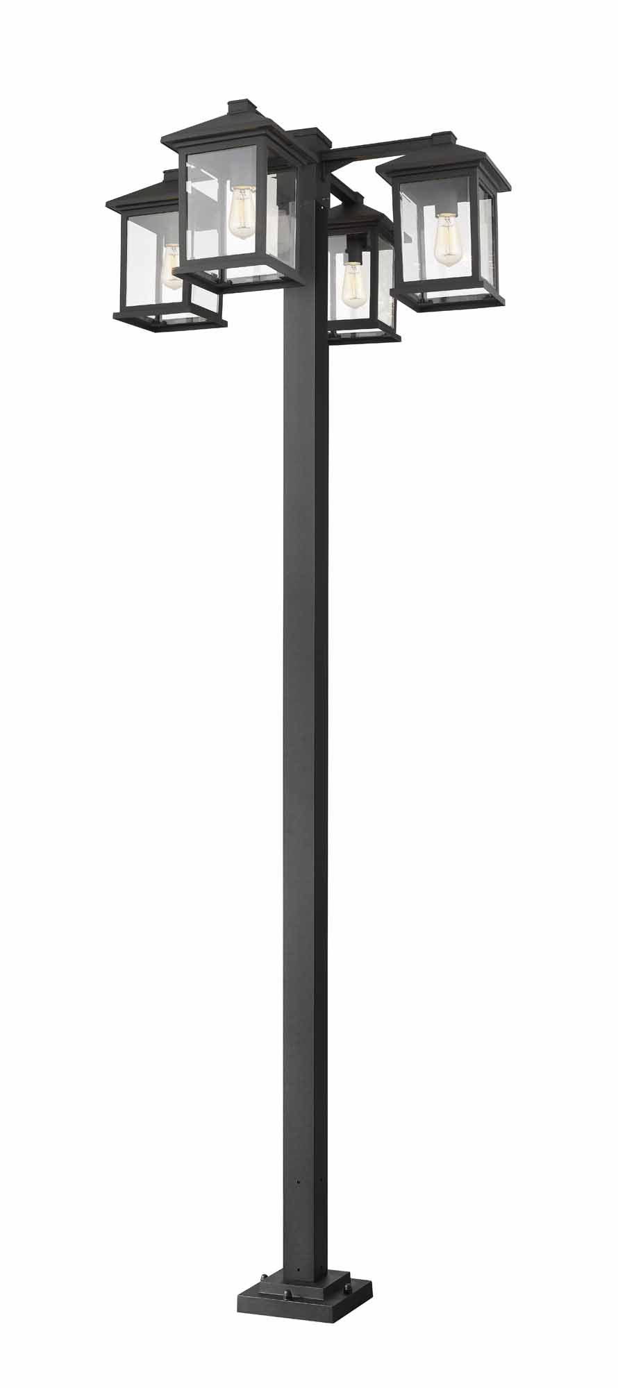 Portland Multi-Light Outdoor Post Light with Square Post by Z-Lite ...