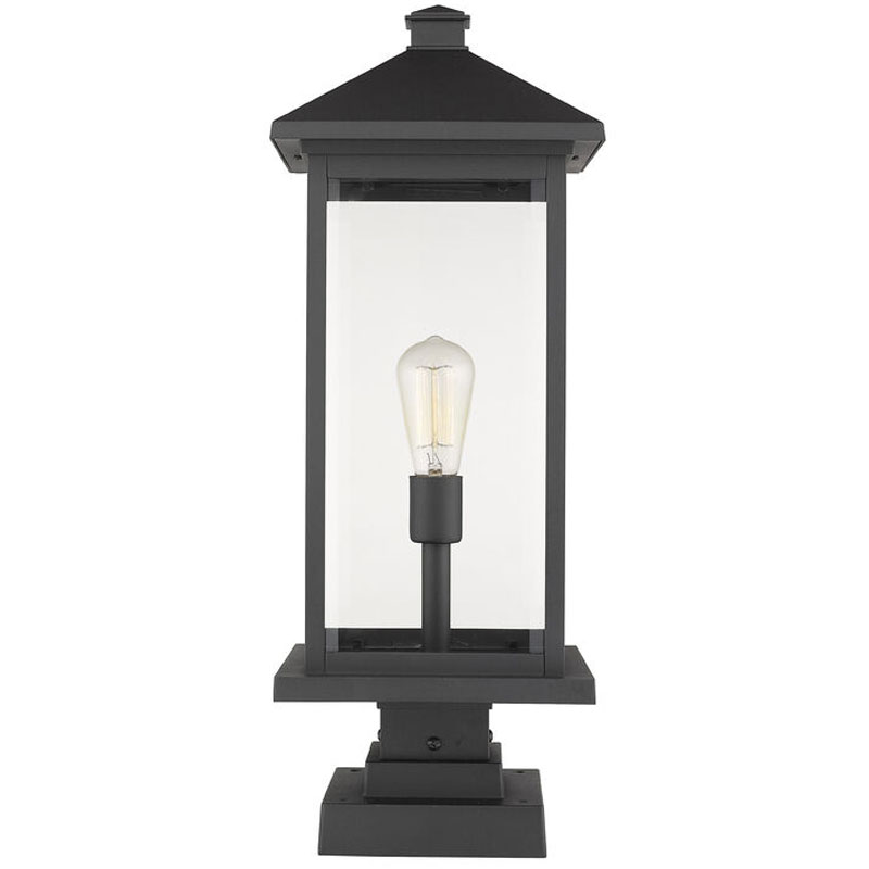 Portland Outdoor Pier Light with Square Stepped Base by Z-Lite ...