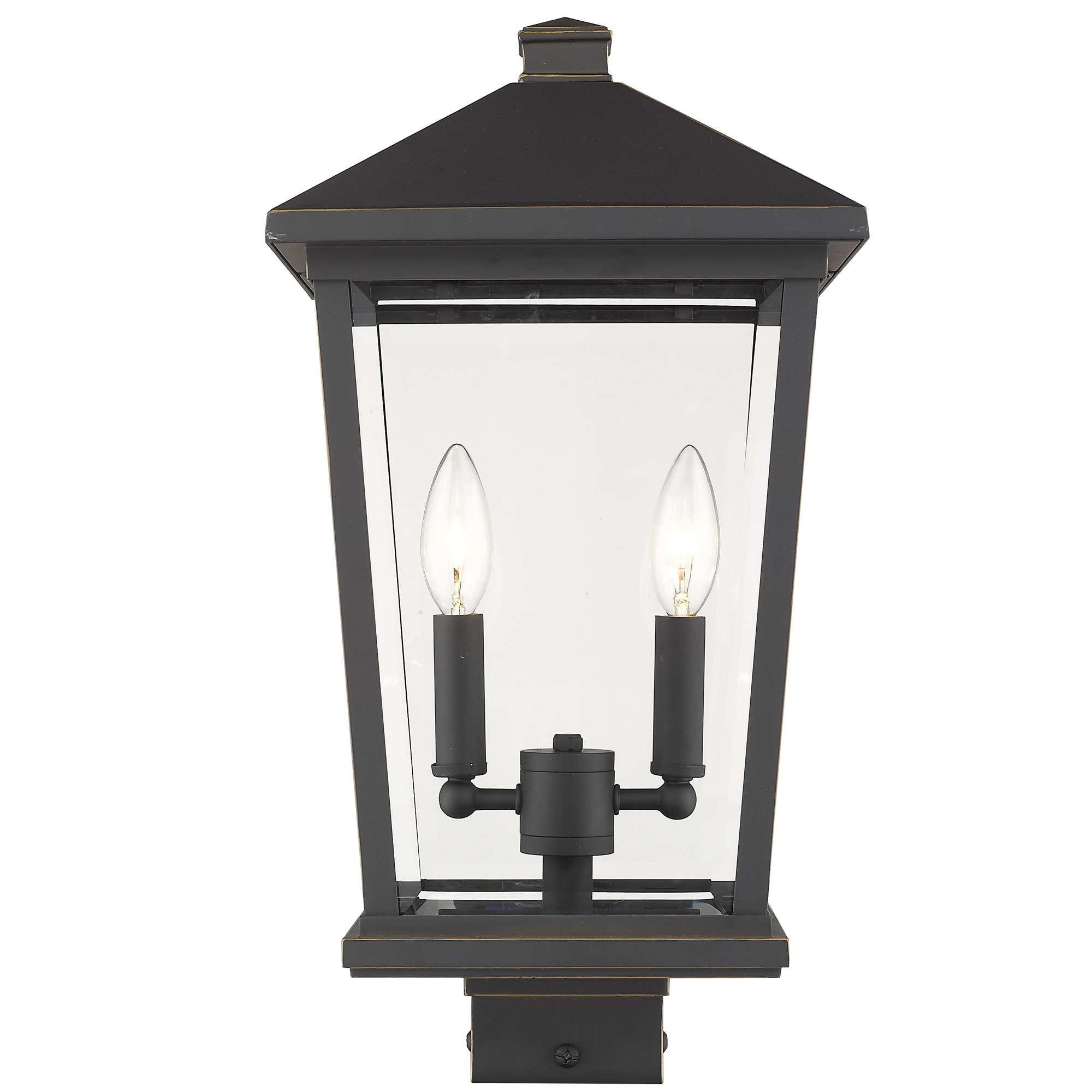 Beacon Outdoor Post Light with Square Fitter by Z-Lite | 568PHBS-ORB ...