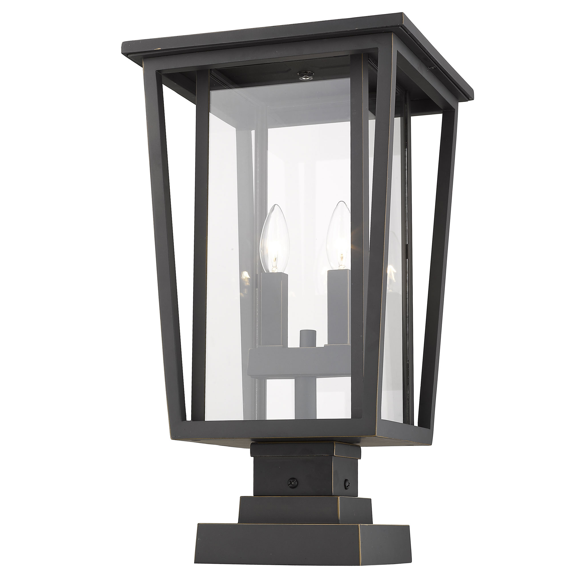 Seoul Outdoor Pier Light with Square Stepped Base by Z-Lite | 571PHBS ...