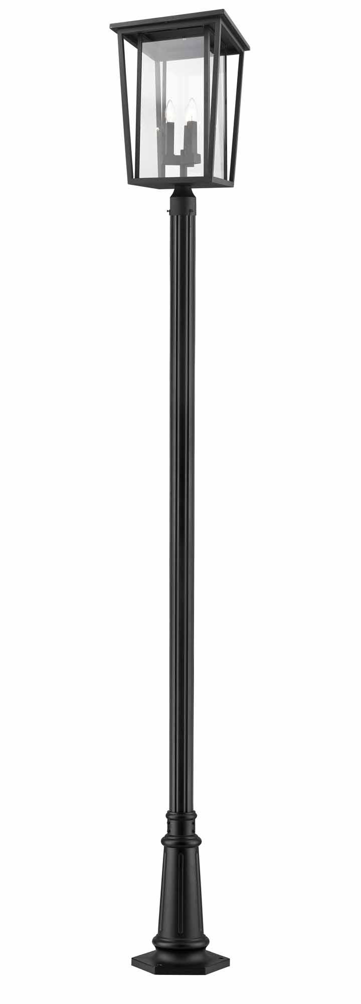 Seoul Outdoor Post Light with Round Post/Tapered Base by Z-Lite ...