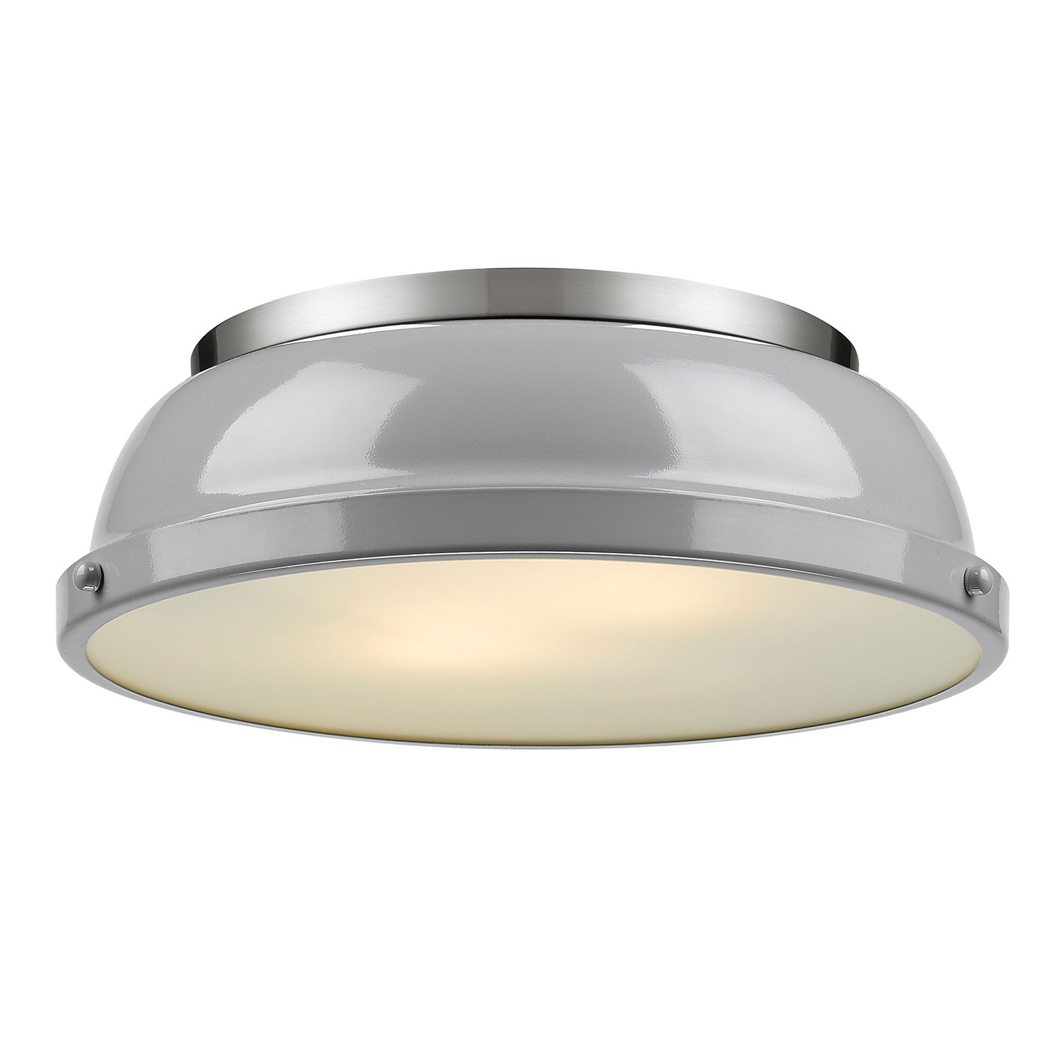 Duncan Ceiling Light Fixture by Golden Lighting | 3602-14 PW-GY | GLD832716