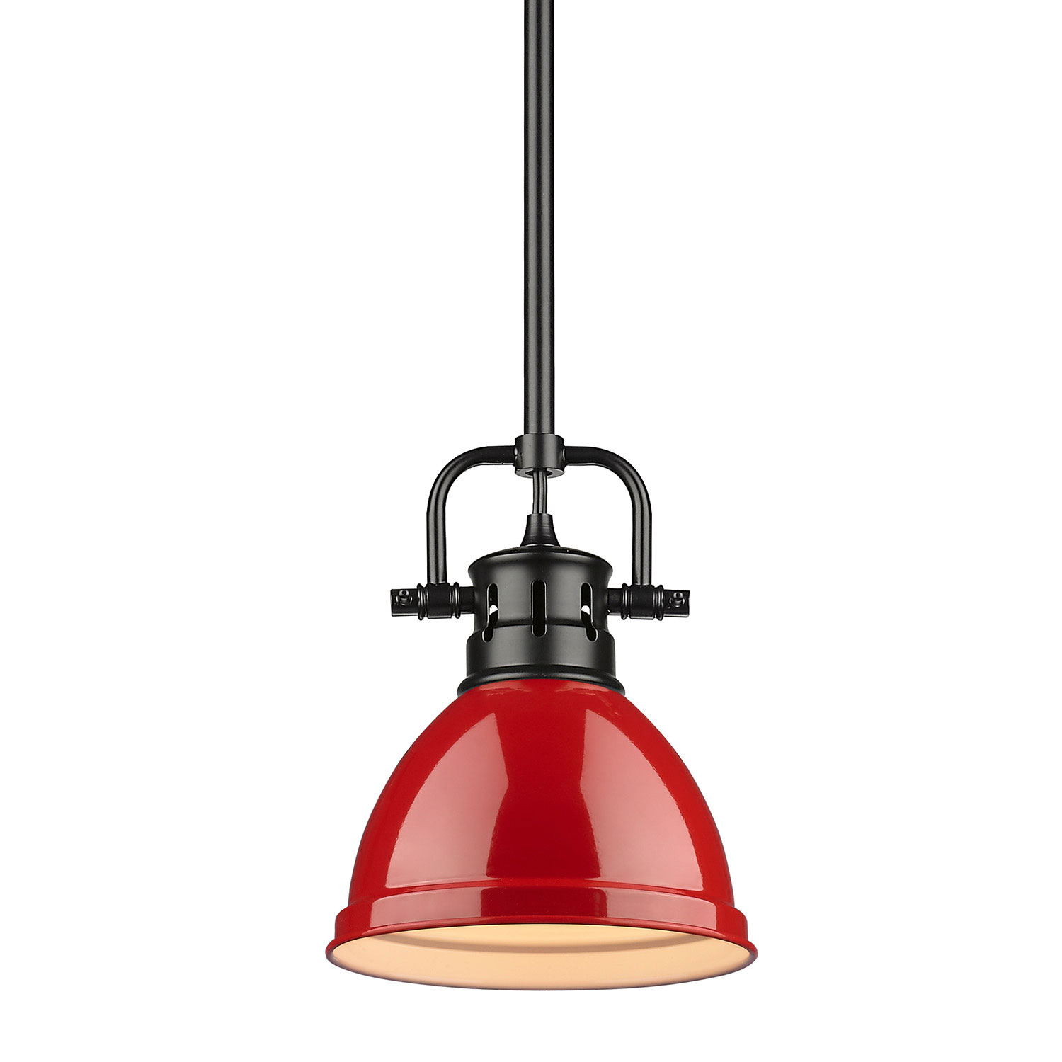 Duncan Mini Rod Pendant by Golden Lighting | 3604-M1L BLK-RD