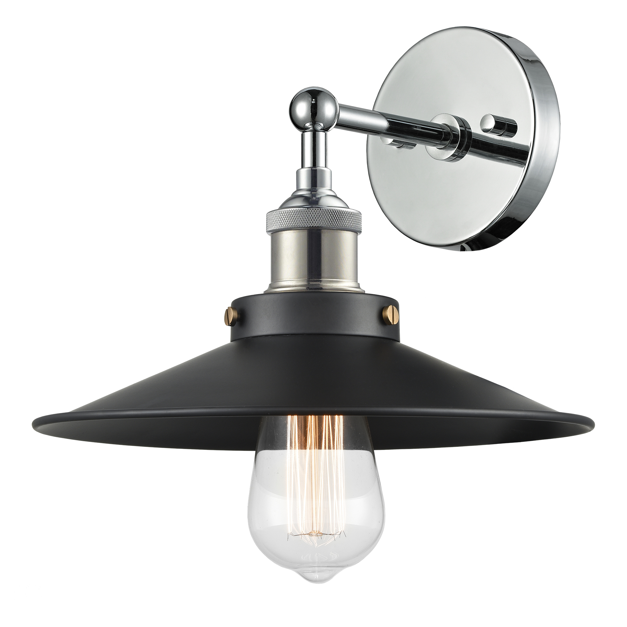 Bulstrodes Workshop Shade Wall Light by Matteo Lighting | W46111CHBK ...