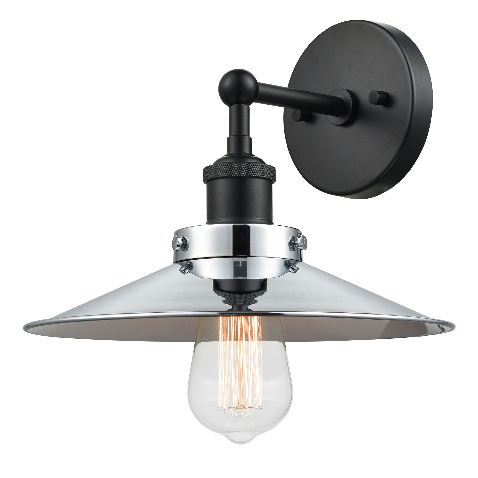 Bulstrodes Workshop Shade Wall Light by Matteo Lighting | W46111BKCH ...