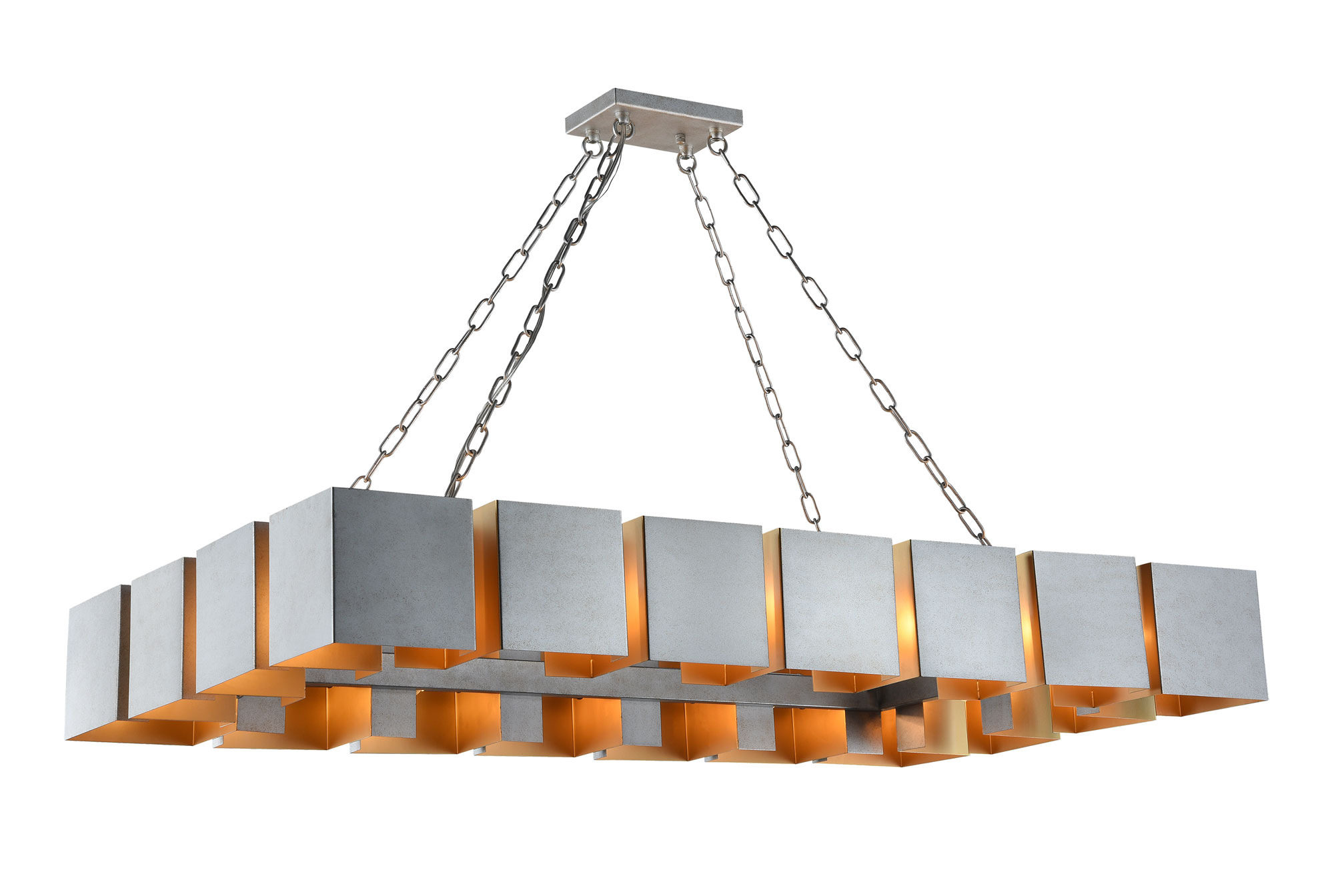 Mattone Chandelier by Matteo Lighting | C59318SV | MTO833454
