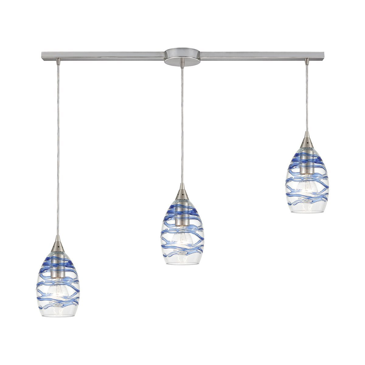 Vines Blue Linear Pendant by Elk Home | 31742/3L | DMD851026
