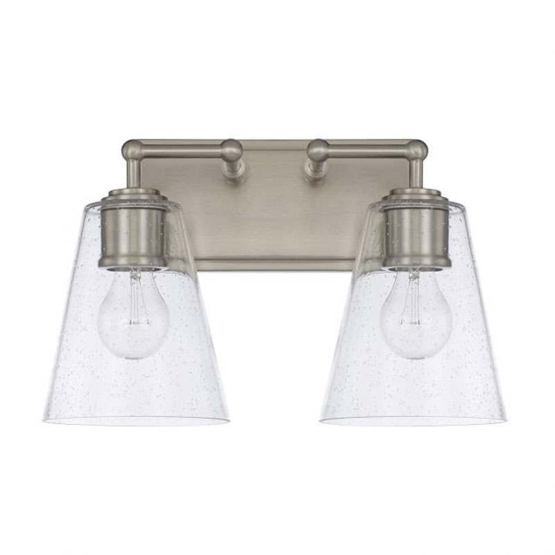 Signature Bathroom Vanity Light With Rectangle Back Plate by Capital ...