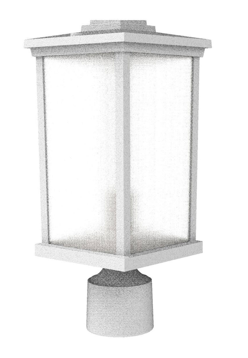 Composite Square Outdoor Post Light by Craftmade | ZA2415-TW | CRF857233