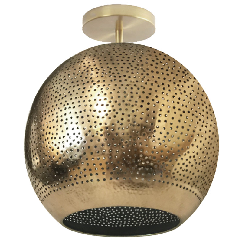 Shams Semi Flush Ceiling Light by Dounia Home | SHAMS-SEMIFM-10-BRS ...