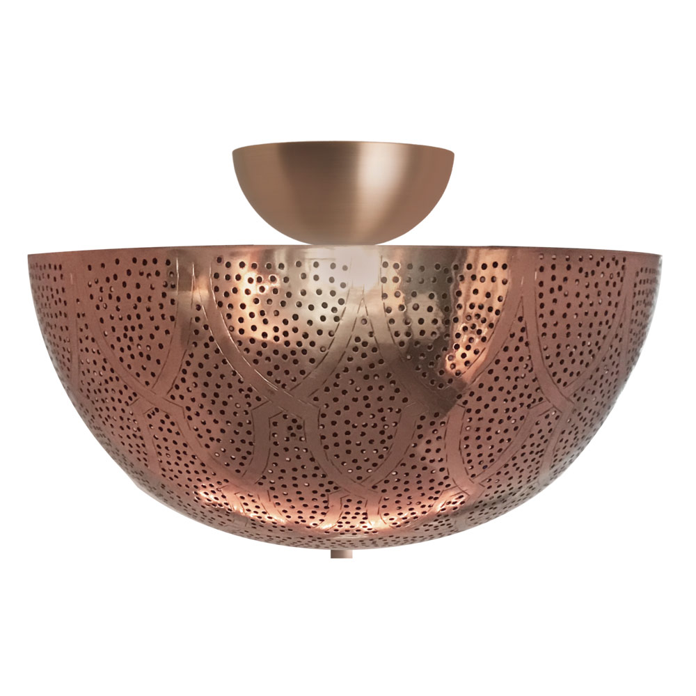 Zana Semi Flush Ceiling Light by Dounia Home | ZANA-SEMIFM-14-COP ...