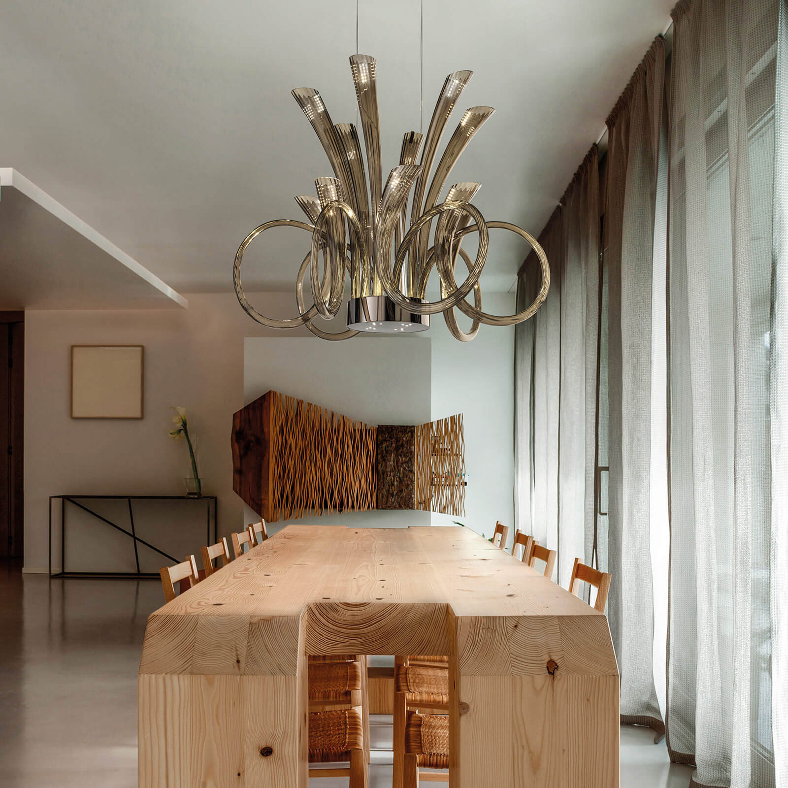 Pulsa Chandelier by Italamp | 439/8+8-DOVE | ILP870589