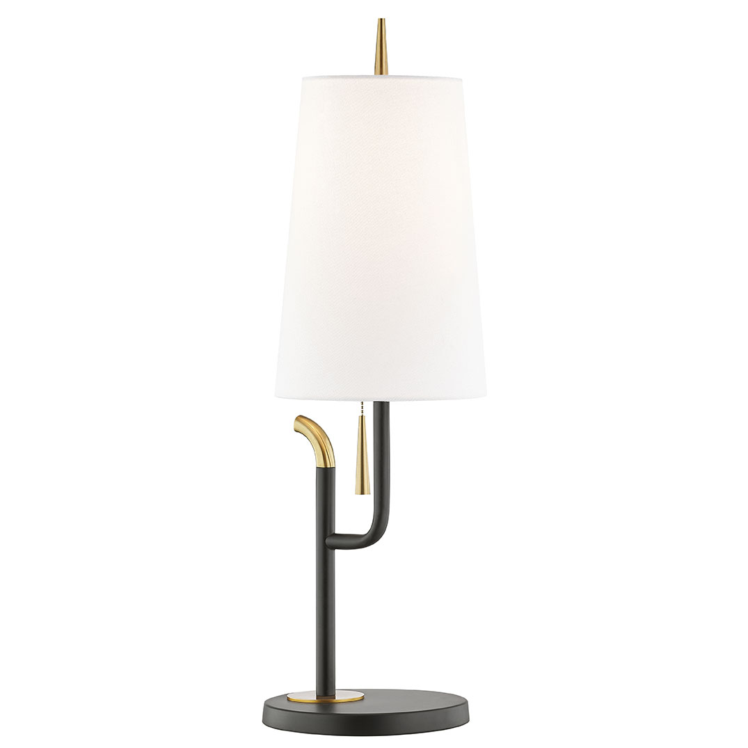 Lillian Table Lamp by Mitzi | HL349201-AGB/BK
