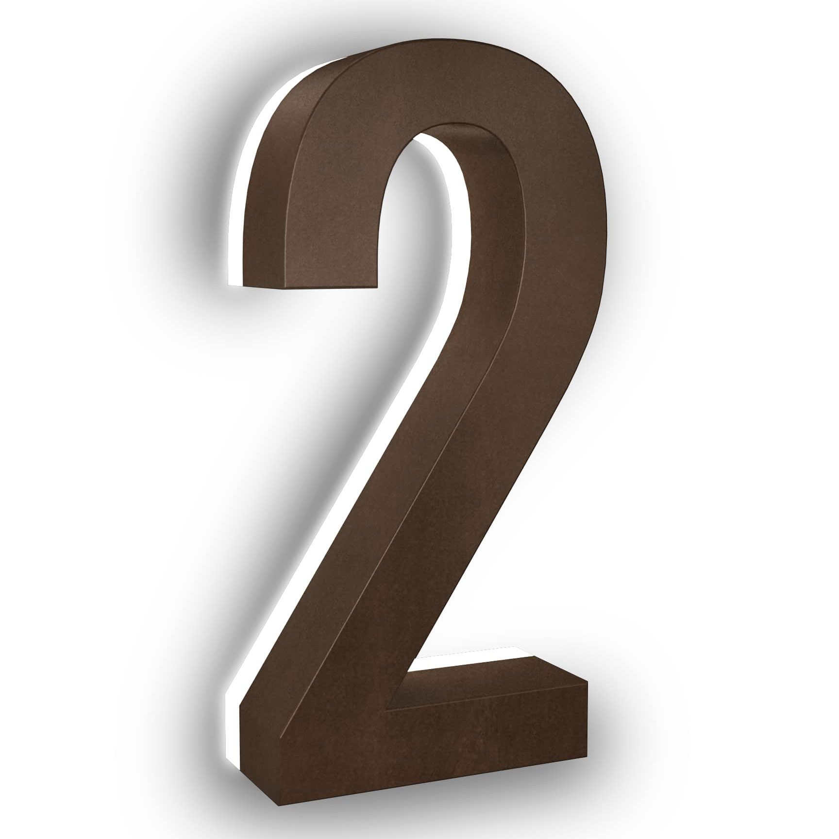 Luma Metal Illuminated Numbers / Letters by Modern Lights | LN52BZ ...