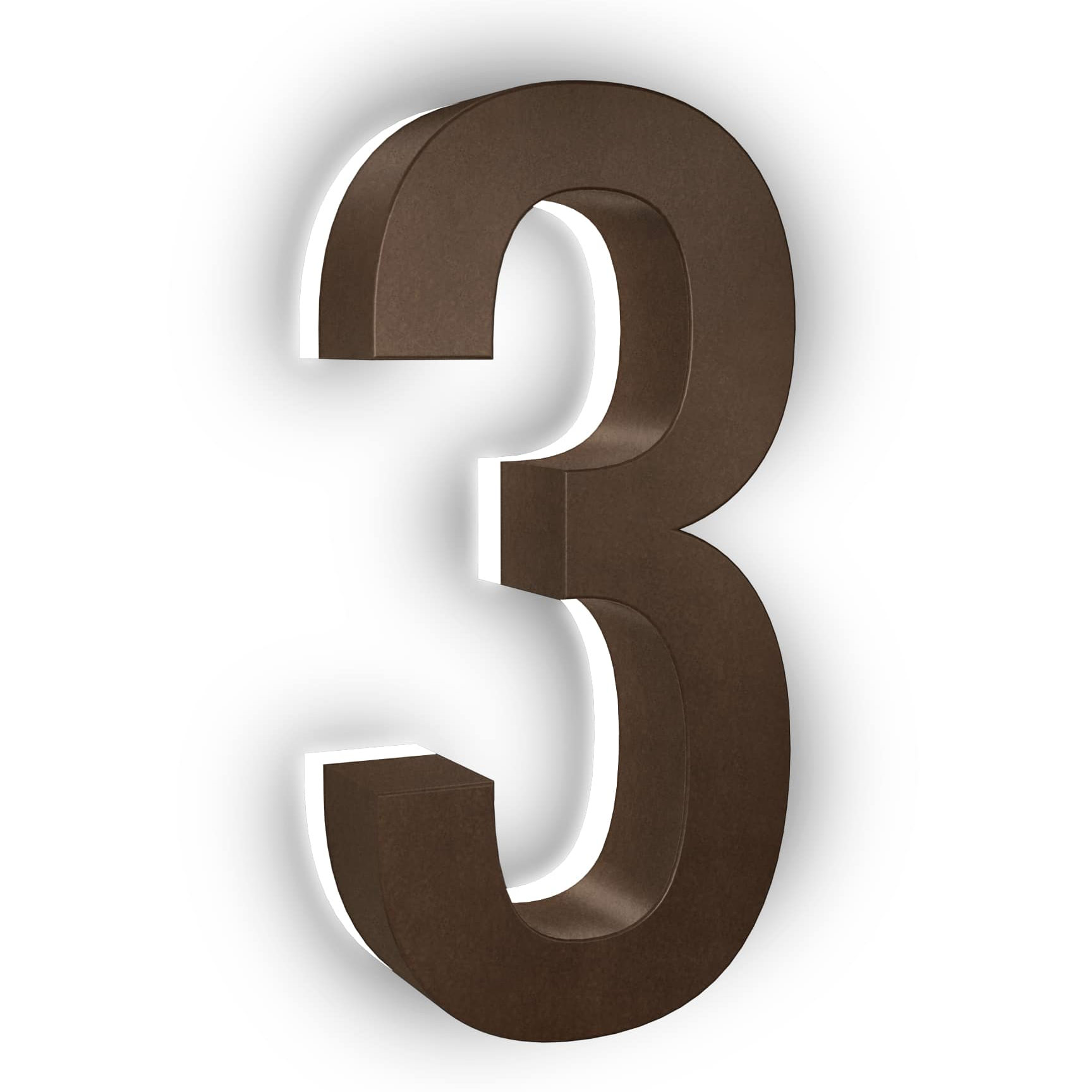 Luma Metal Illuminated Numbers / Letters by Modern Lights | LN53BZ ...