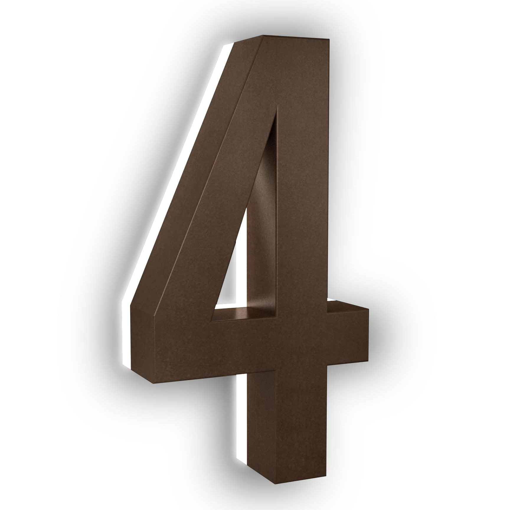 Luma Metal Illuminated Numbers / Letters by Modern Lights | LN54BZ ...
