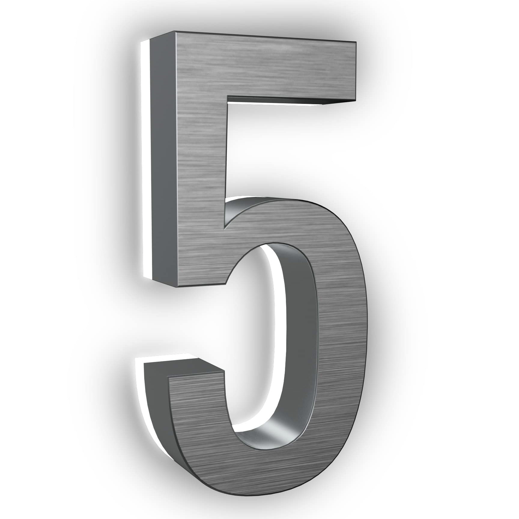 Luma Metal Illuminated Numbers / Letters by Modern Lights | LN55BN ...