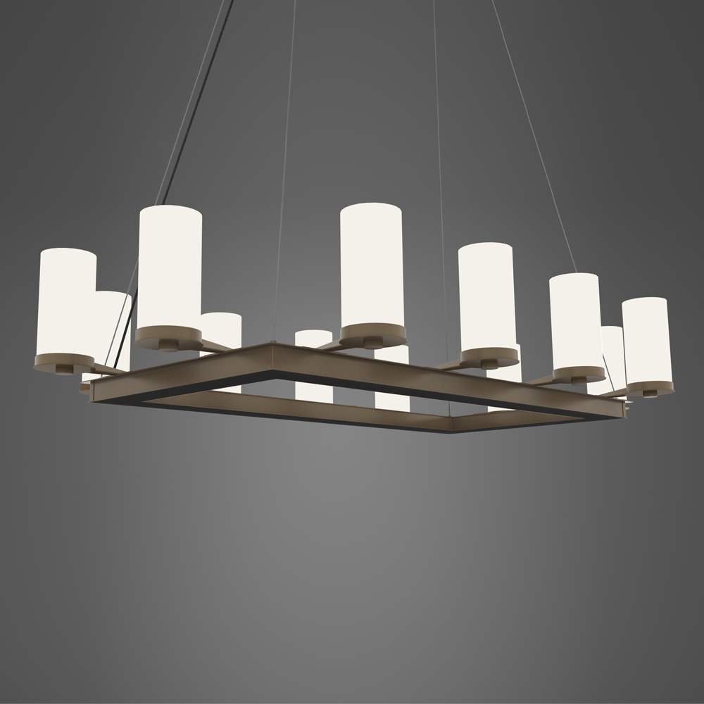Radius Rectangle Chandelier by UltraLights | 18406-60-EB-OA-10 | ULT877732