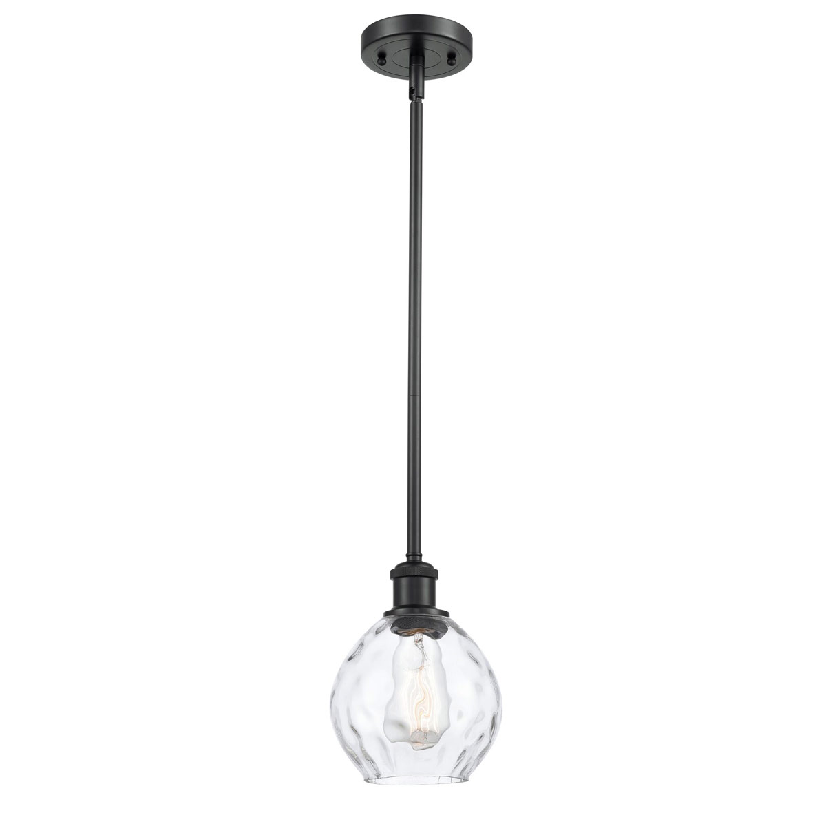 Waverly Globe Stem Hung Pendant by Innovations Lighting | 516-1S-BK ...
