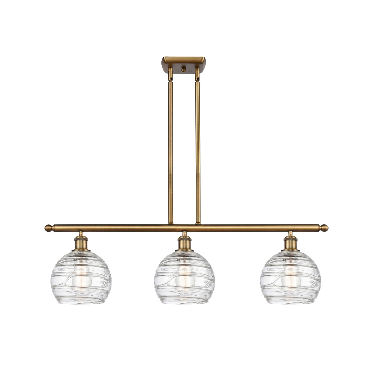 Deco Swirl Linear Pendant by Innovations Lighting | 516-3I-BB-G1213-8 ...