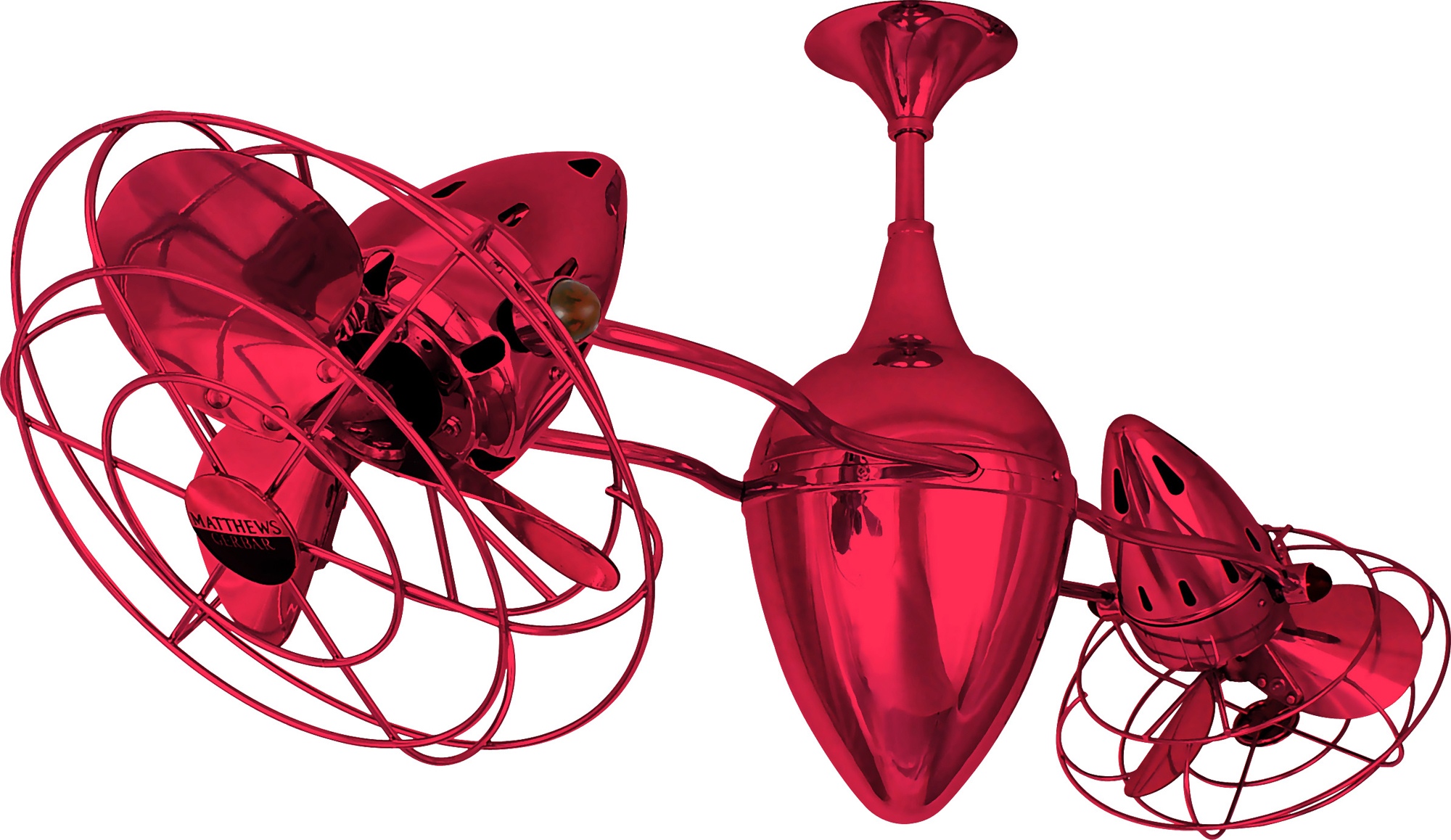 Ar Ruthiane Metal Ceiling Fan by Matthews Fan Company | AR-RED-MTL ...