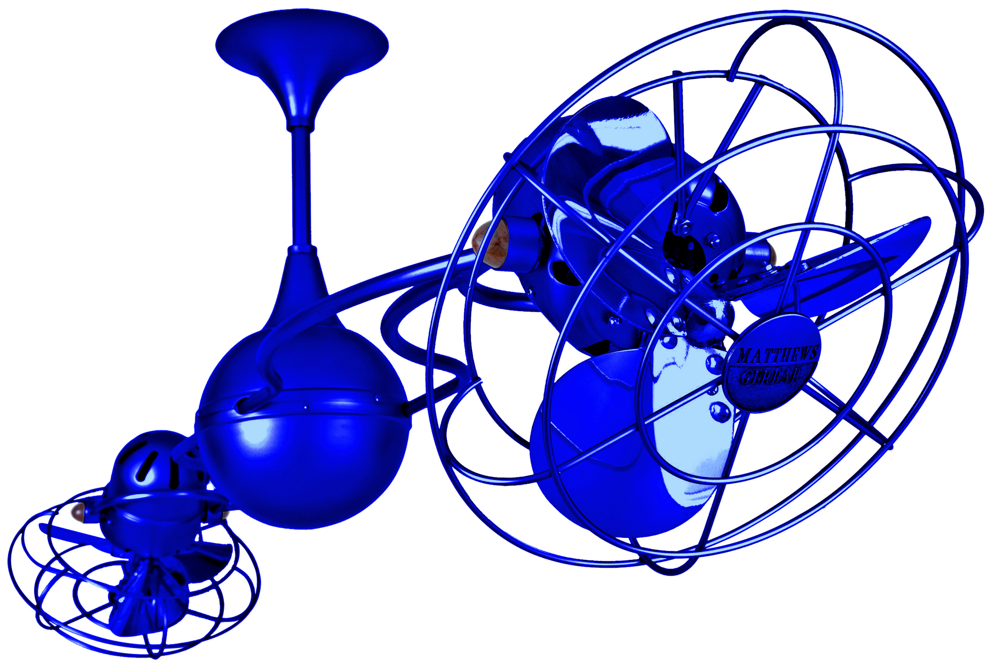 Italo Ventania Metal Ceiling Fan by Matthews Fan Company | IV-BLUE-MTL ...