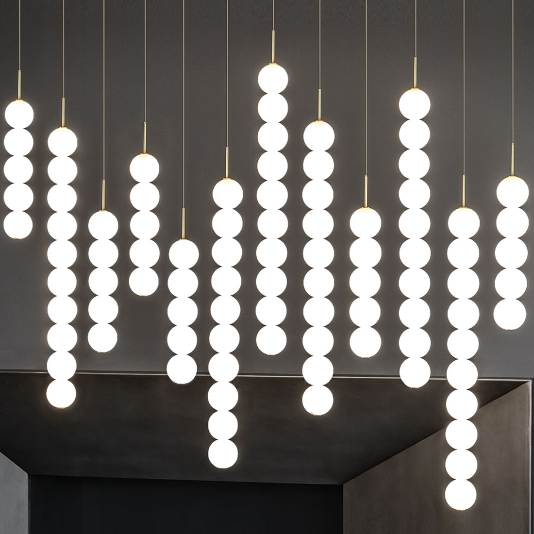 Abacus Linear Multi Light Pendant by Terzani USA | 0V12SE8BAR3M | TRZ890570
