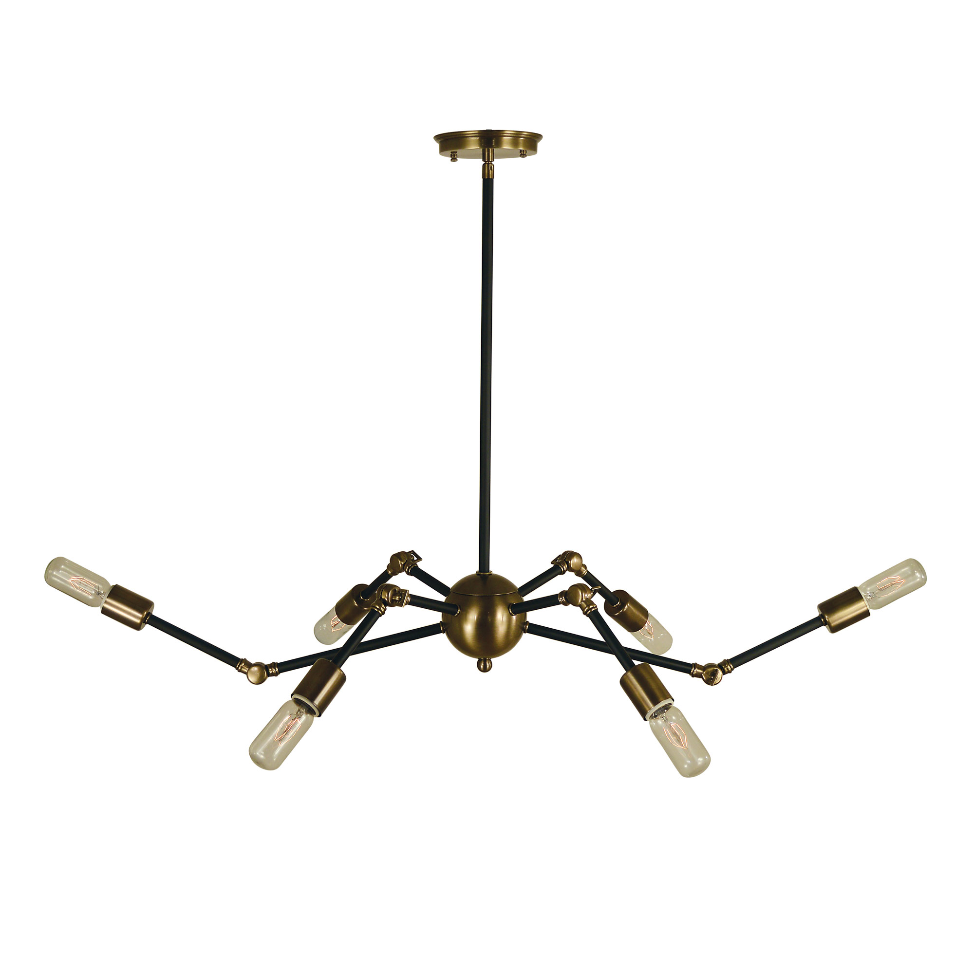 Felix Chandelier by Framburg | F-4688 AB/MBLACK | FRG900801