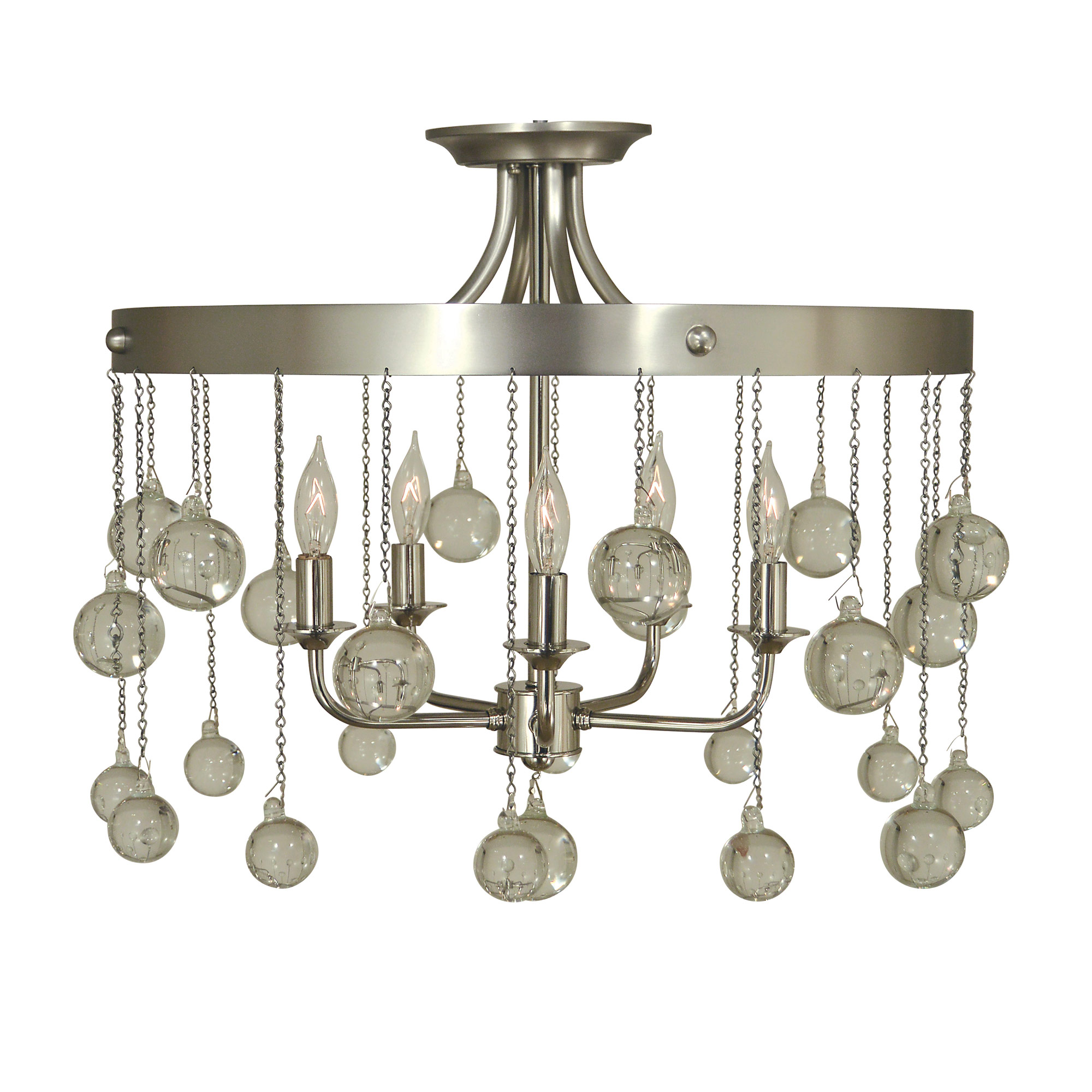 Falling Stars Semi Flush Ceiling Light by Framburg | F-4768 SP/PN ...