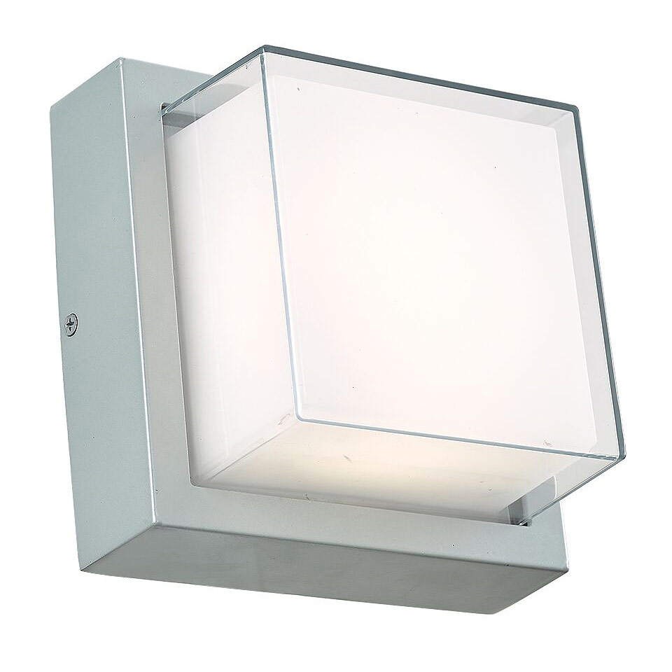 Geo Square Outdoor Wall Sconce by Abra Lighting | 50024ODW-SL-Geo ...
