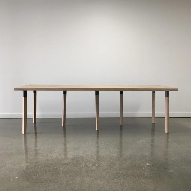 Pier Dining Table by hollis+morris | PIER-SM-OAKNATURAL-BK | HNM902341