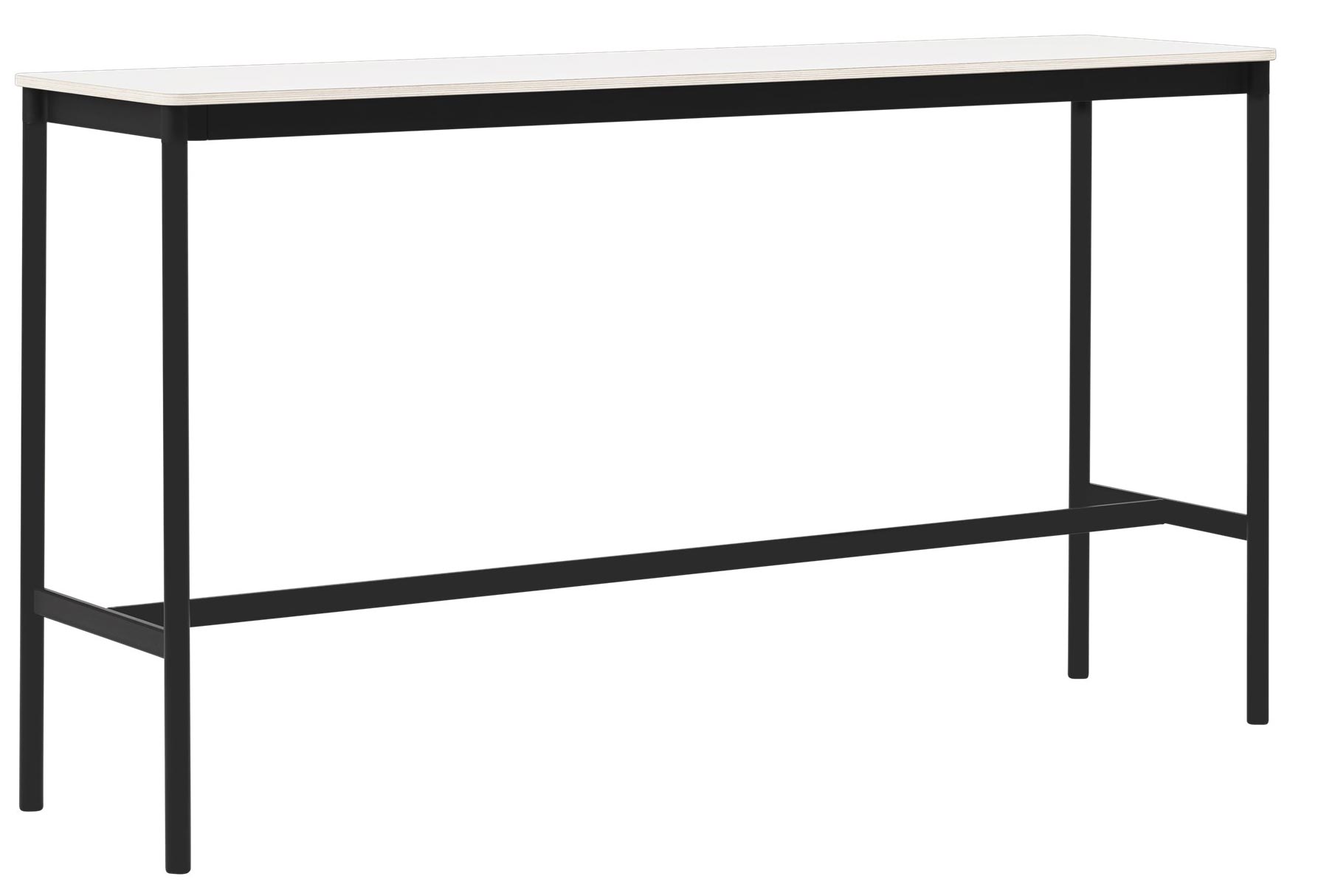 Base High Table by Muuto | MBHTR752041LN-BLCK-WHIT-PLY | MUU902869