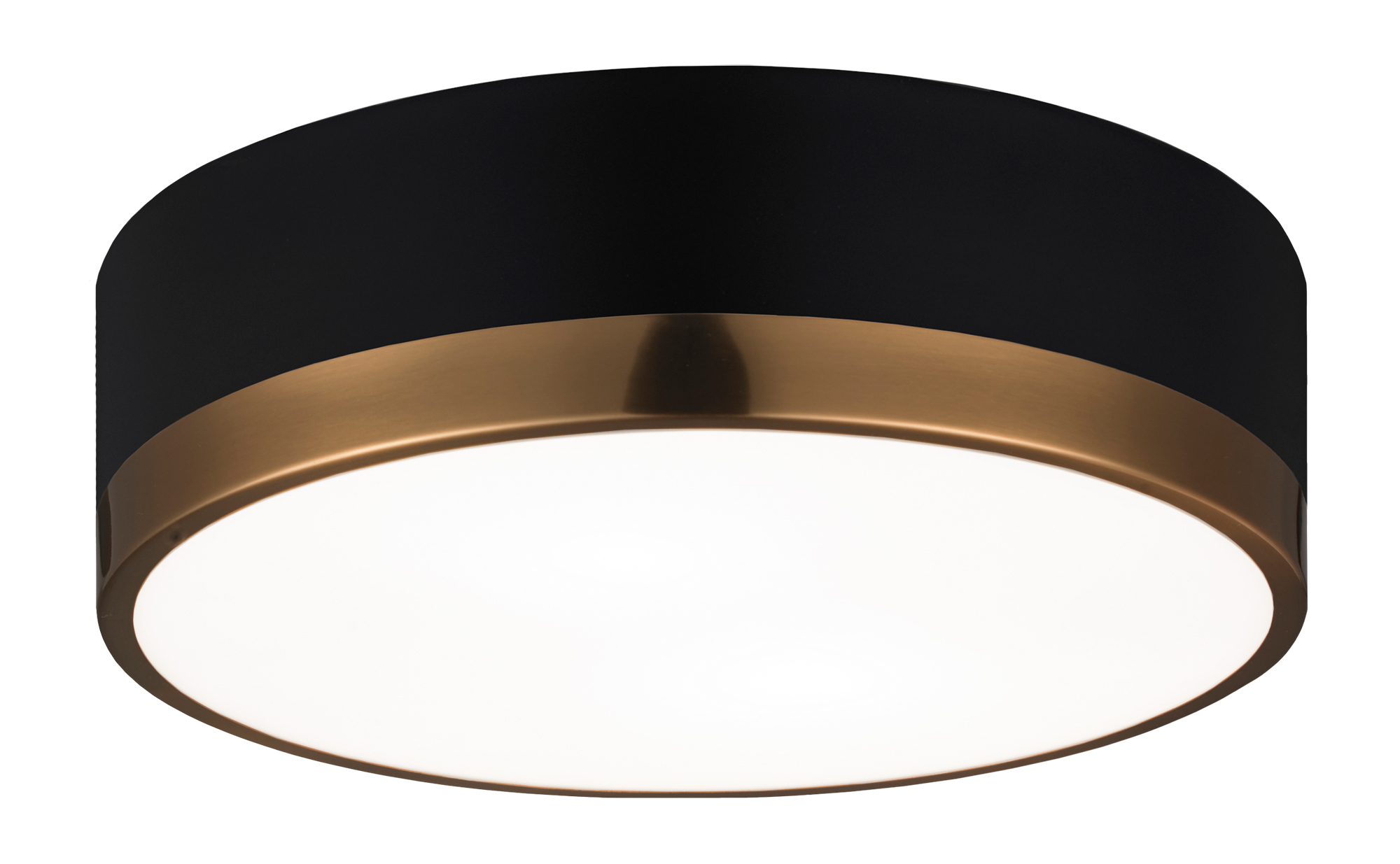 Trydor Flush Ceiling Light by Matteo Lighting | M14302BKAG | MTO912585