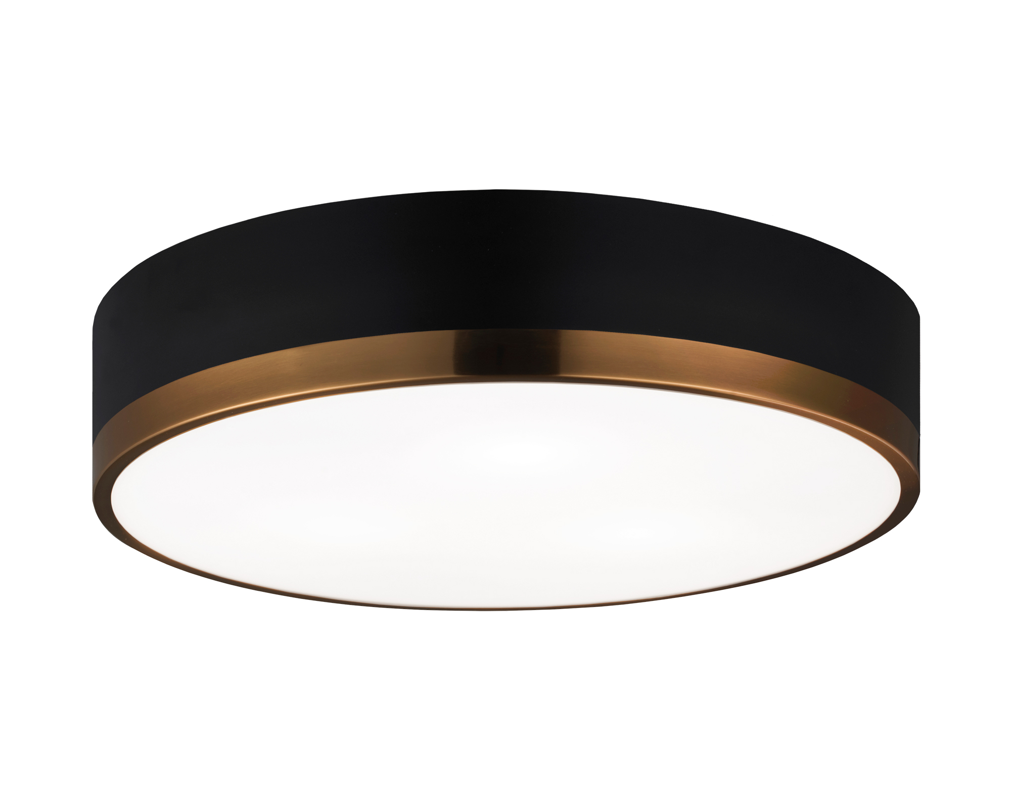 Trydor Flush Ceiling Light by Matteo Lighting | M14303BKAG | MTO912586