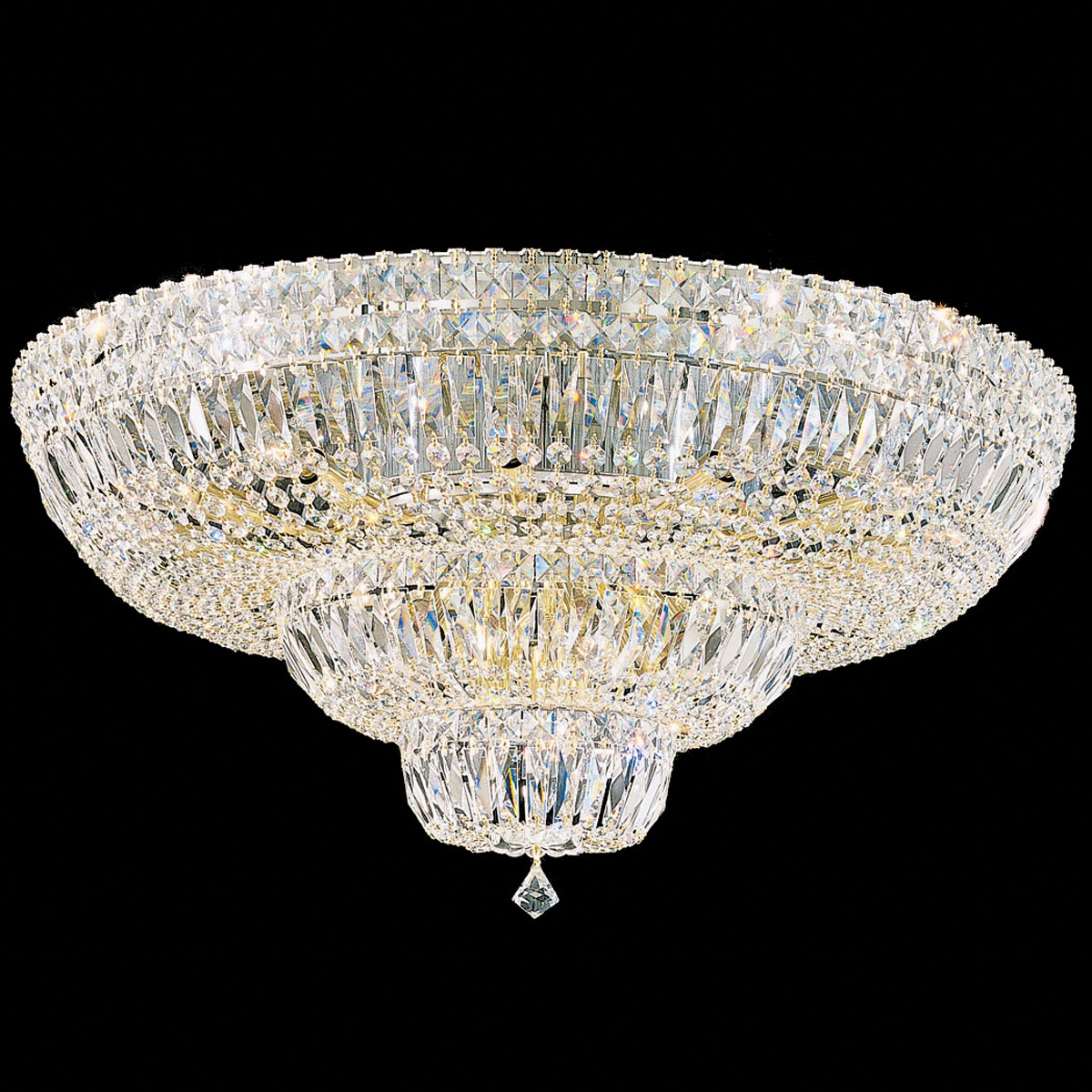 Petit Crystal Deluxe Triple Ceiling Light Fixture by Schonbek | 5898 ...
