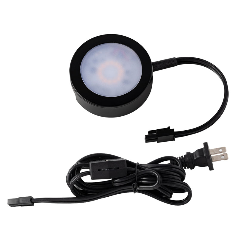 Puck 1-Light 120V with Power Cord by WAC Lighting | HR-AC71-CS-BK ...