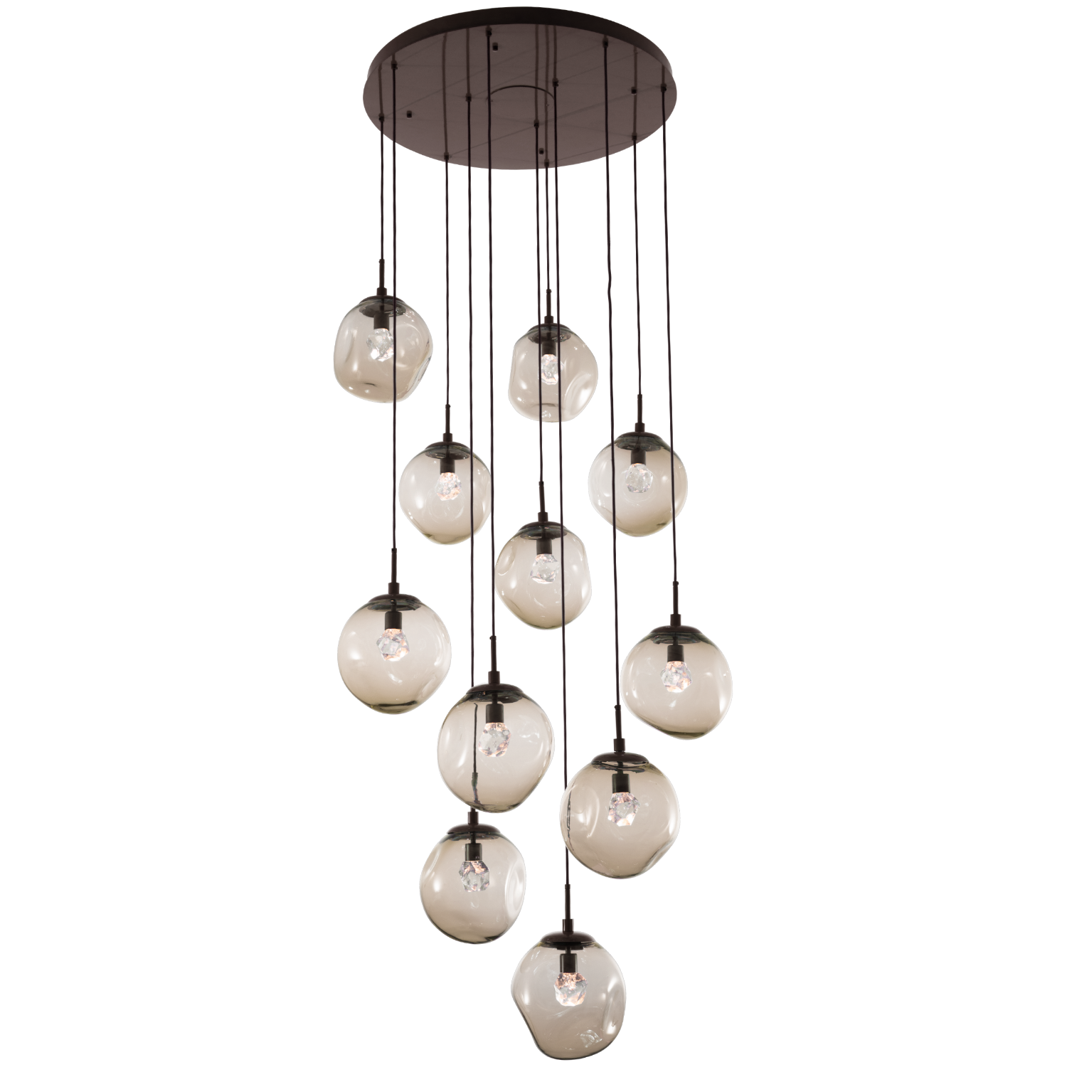 Aster Gem Round Multi Light Pendant by Hammerton Studio | CHB0066-11-FB ...