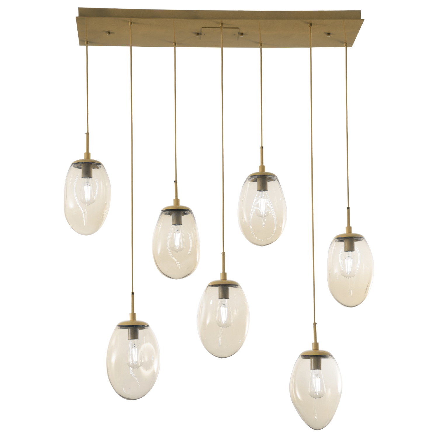Meteo Linear Multi Light Pendant by Hammerton Studio | PLB0063-07-GB-S ...