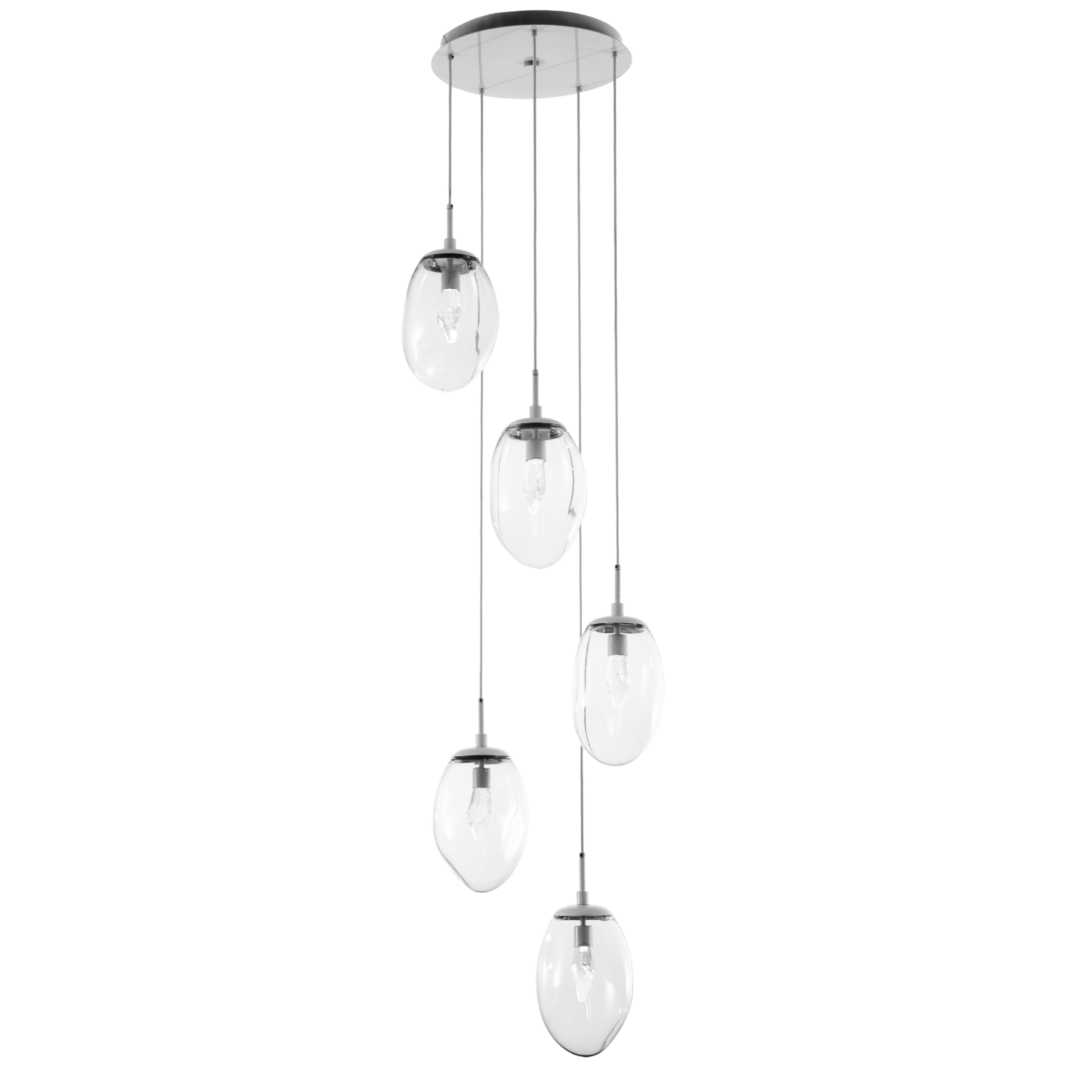 Meteo Gem Round Multi Light Pendant by Hammerton Studio | CHB0067-05-BS ...