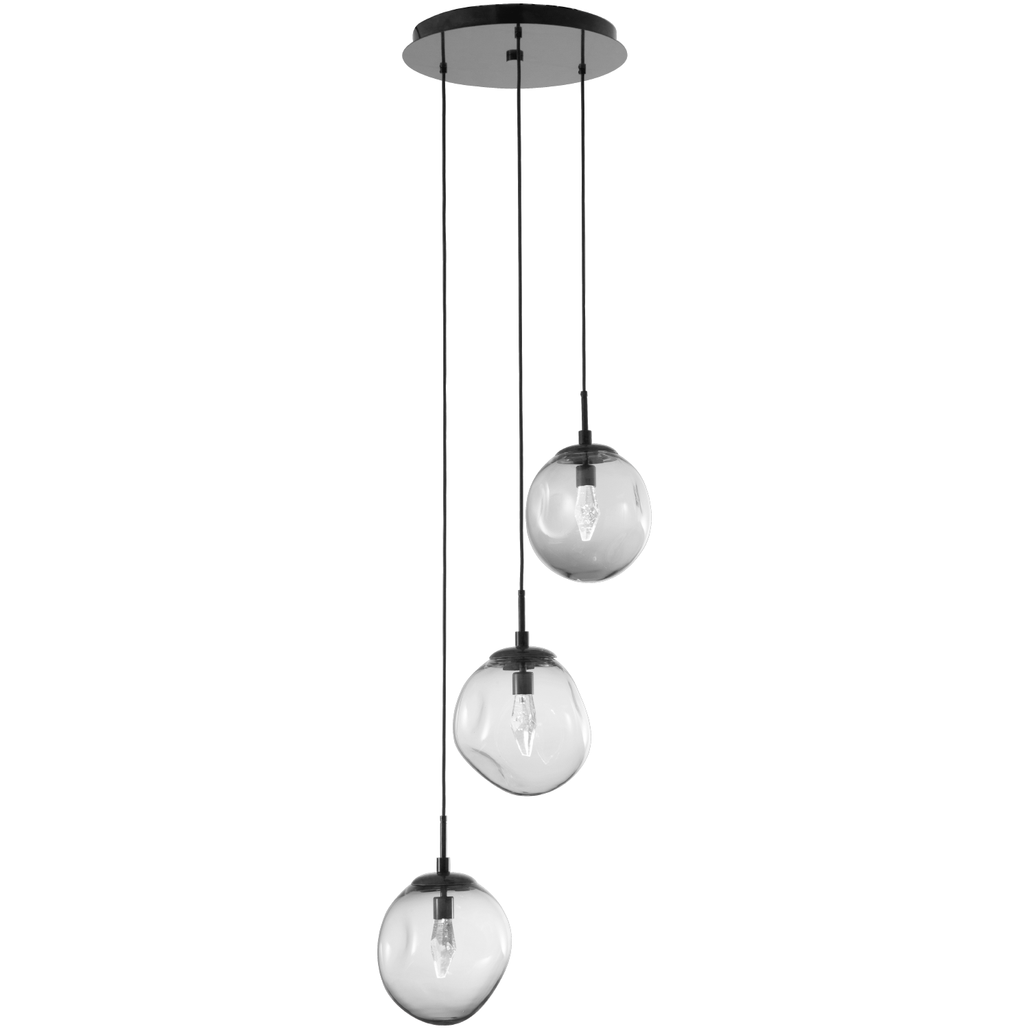 Aster Gem Round Multi Light Pendant by Hammerton Studio | CHB0066-03-MB ...