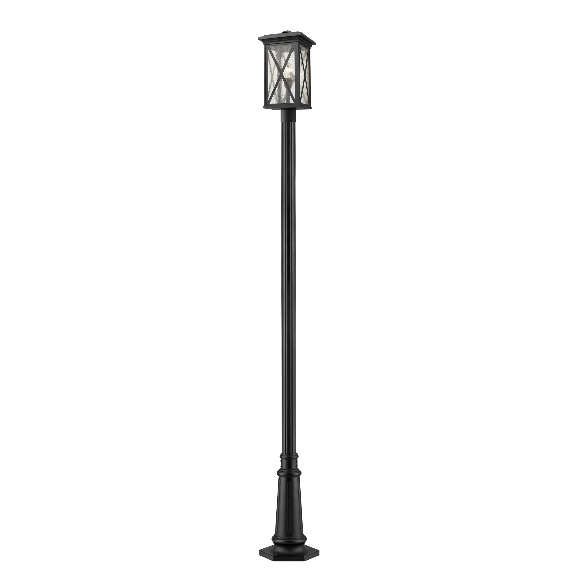 Brookside Outdoor Post Light by Z-Lite | 583PHBR-557P-BK | ZLT950780