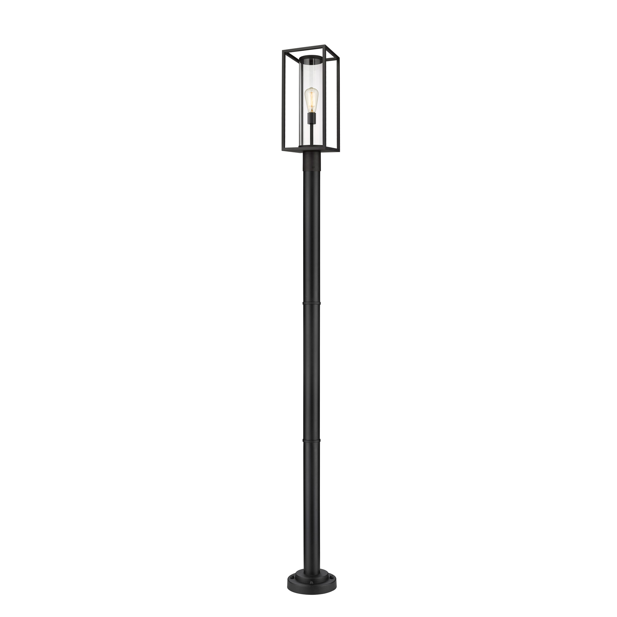 Dunbroch Outdoor Post Light with Round Post/Stepped Base by Z-Lite ...