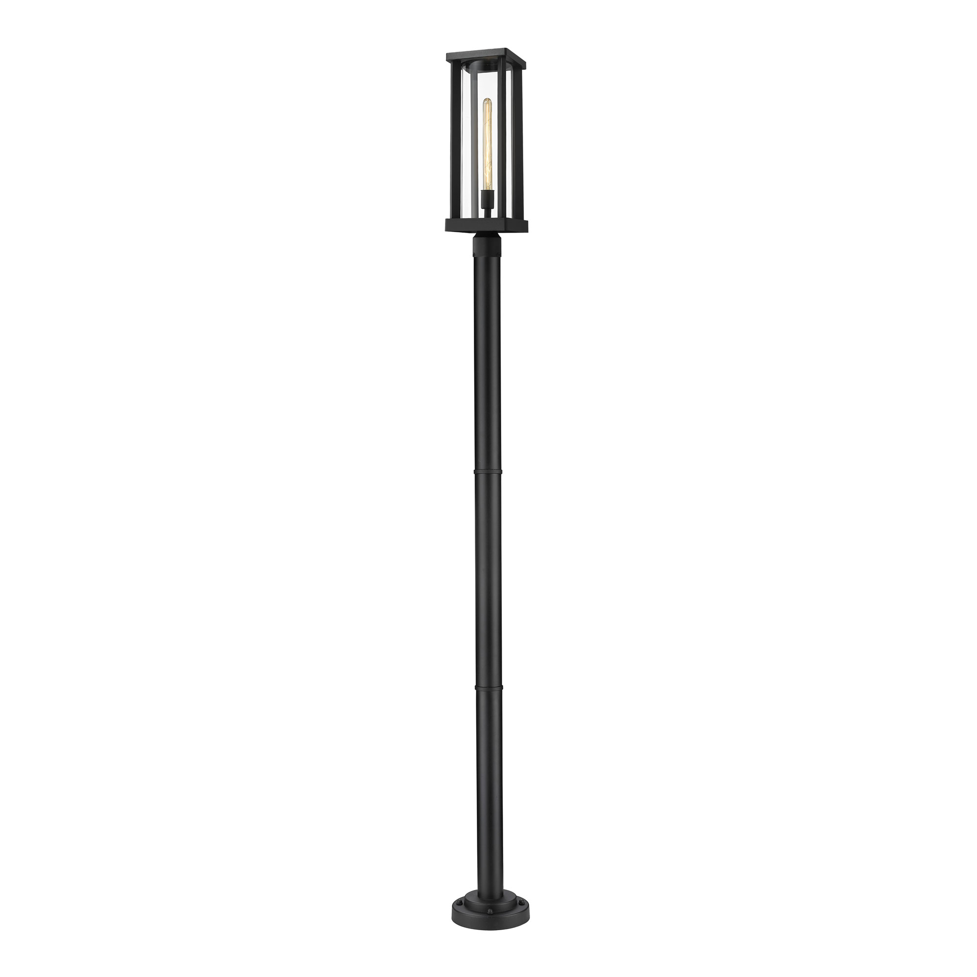 Glenwood Post Light with Round Post/Stepped Base by Z-Lite | 586PHBR ...