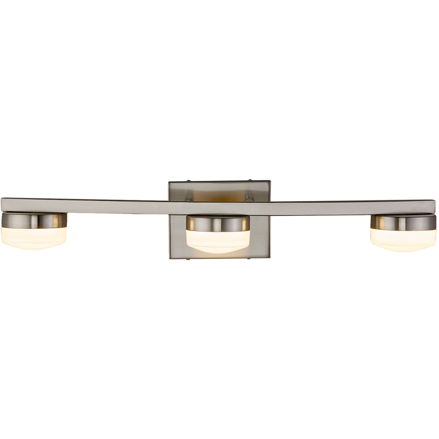 Puck Bathroom Vanity Light by Justice Design | FSN-8993-OPAL-NCKL ...