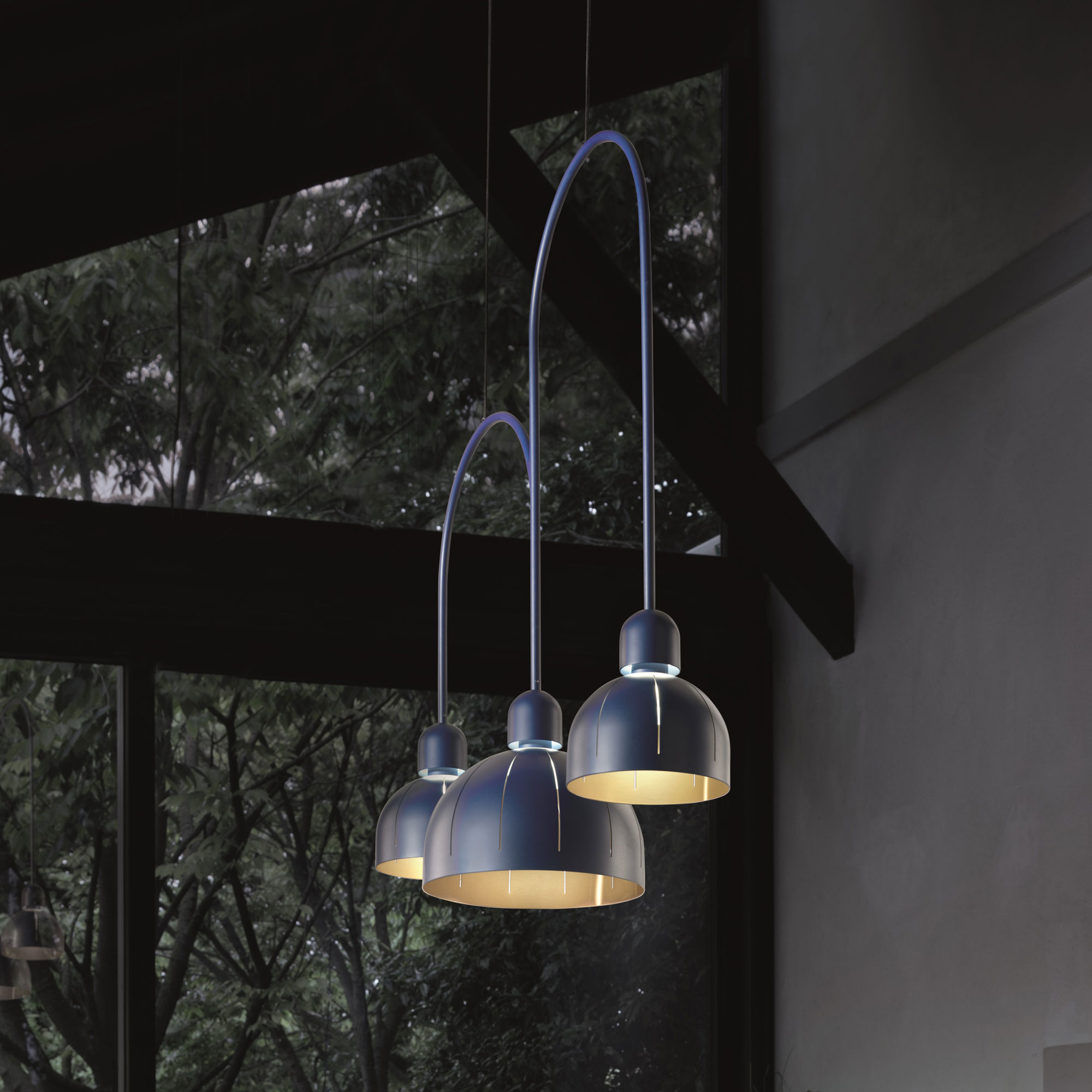 Cupole Multi Light Pendant by Masiero | CUPOLE BIL 3 V54 | MSR979036
