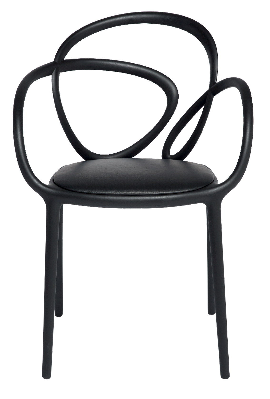 Loop Chair with Cushion Set of 2 by Qeeboo | 30002BL-2PK | QEE979698