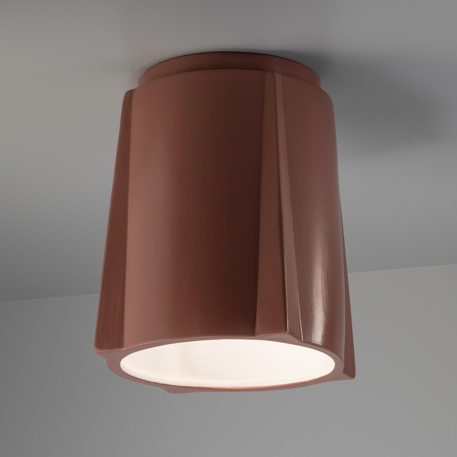 Compass Ceiling Light Fixture by Justice Design | CER-6140-CLAY | JUS982018