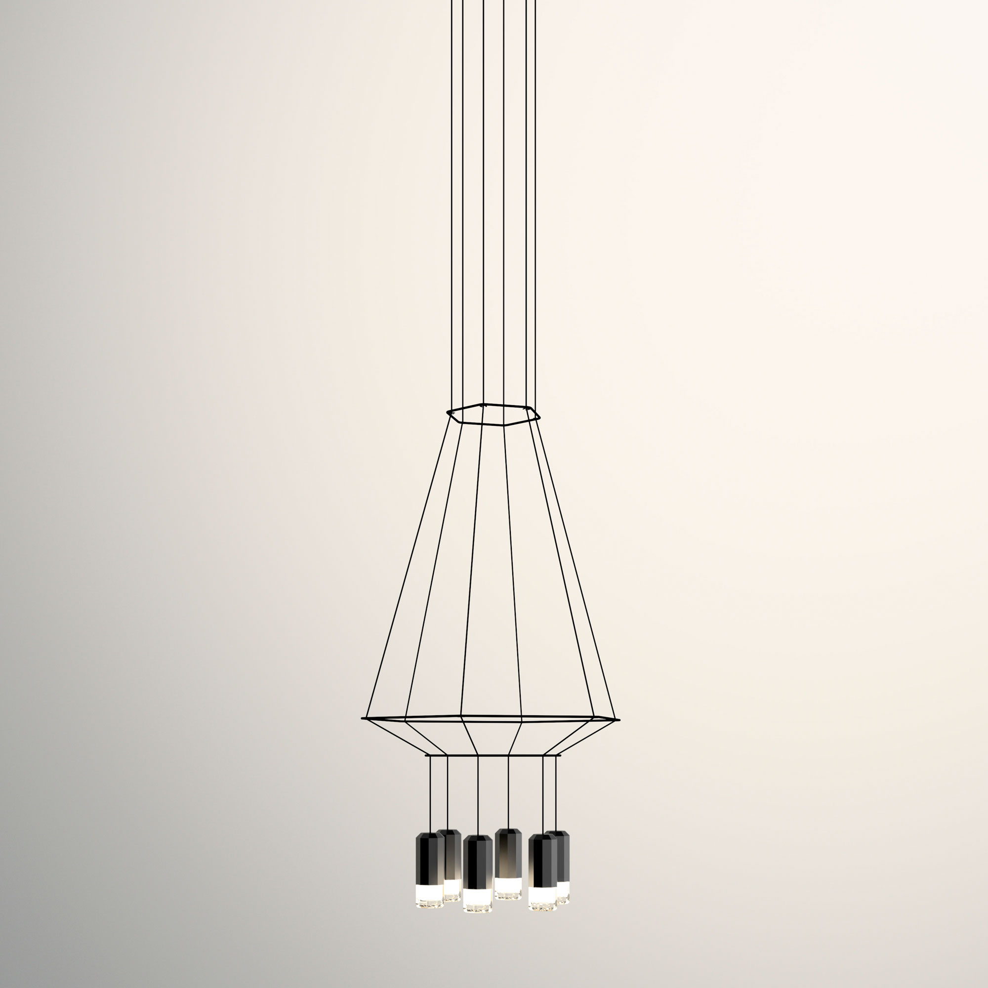Wireflow Hexagonal Pendant by Vibia | 0308-04/12
