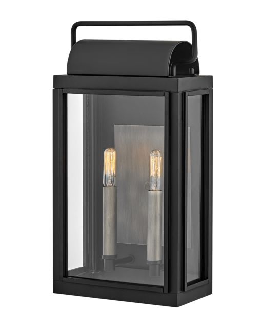 Sag Harbor Outdoor Box Wall Sconce by Hinkley Lighting | 2844BK | HIN990383
