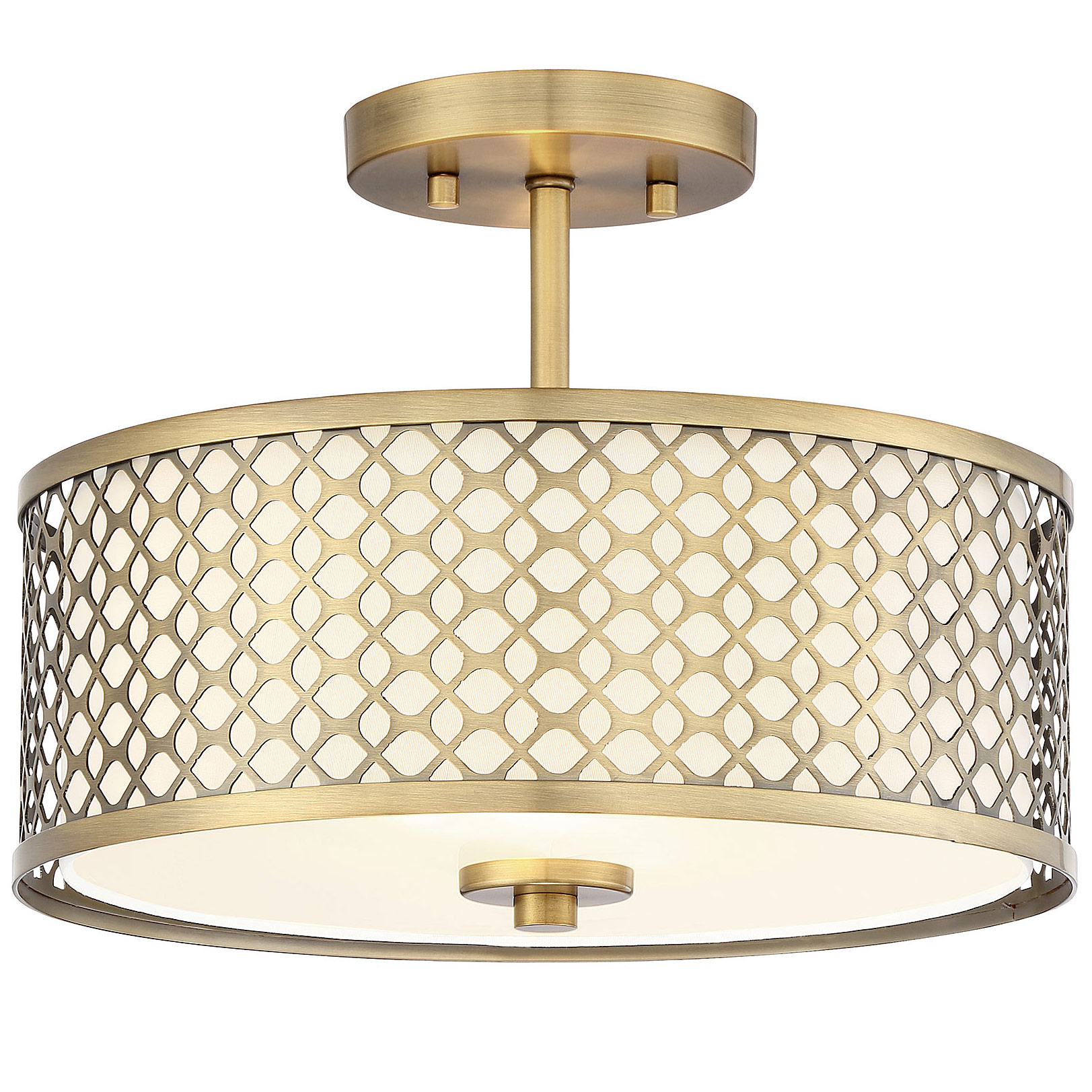 Harris Semi Flush Ceiling Light by Meridian Lighting | M60016NB | MER997484